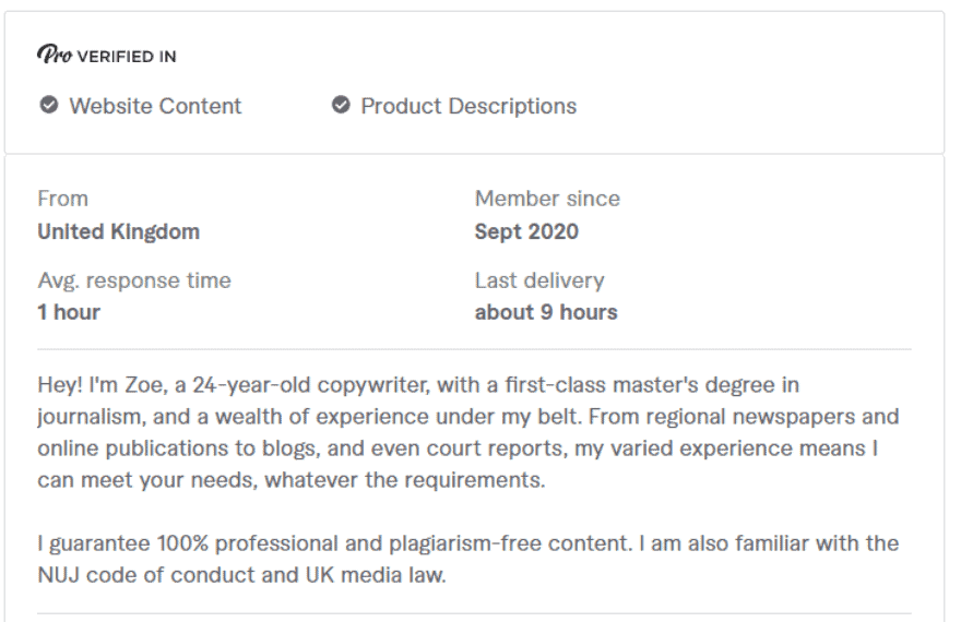 How To Write Fiverr Description For Your Profile With Examples 